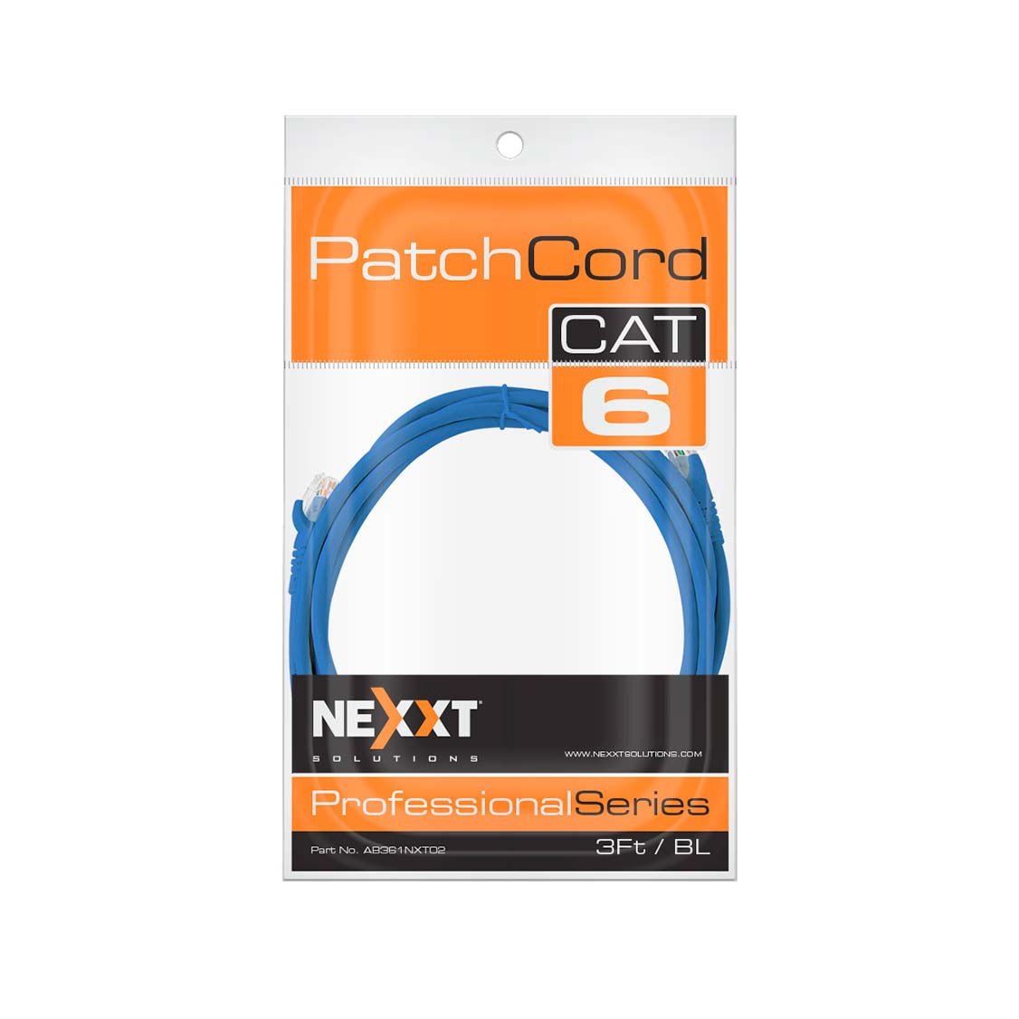 Nexxt Patch Cord UTP multifilar Cat6 1m Azul - RedCetus