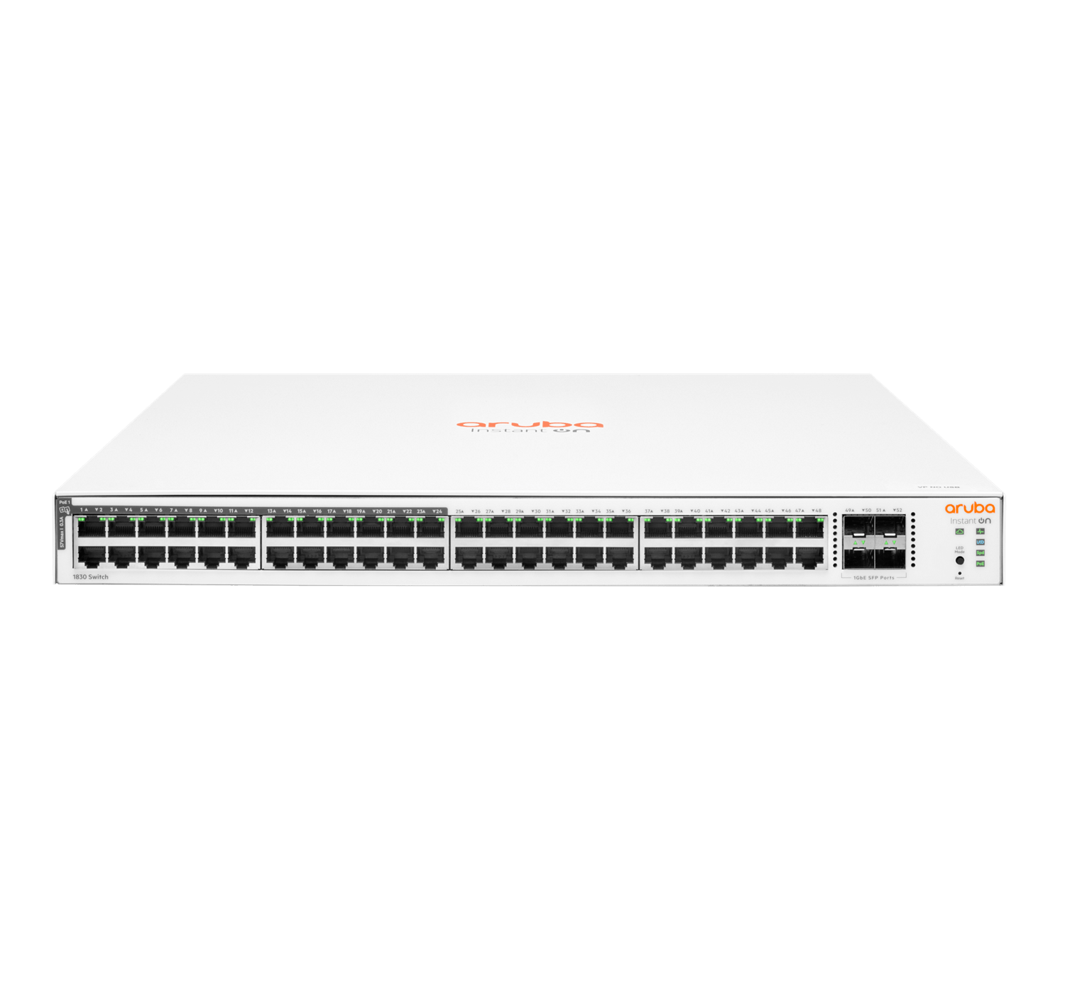 HPE Networking Instant On Switch Series 1830 48G 24p Class4 PoE 4SFP ...
